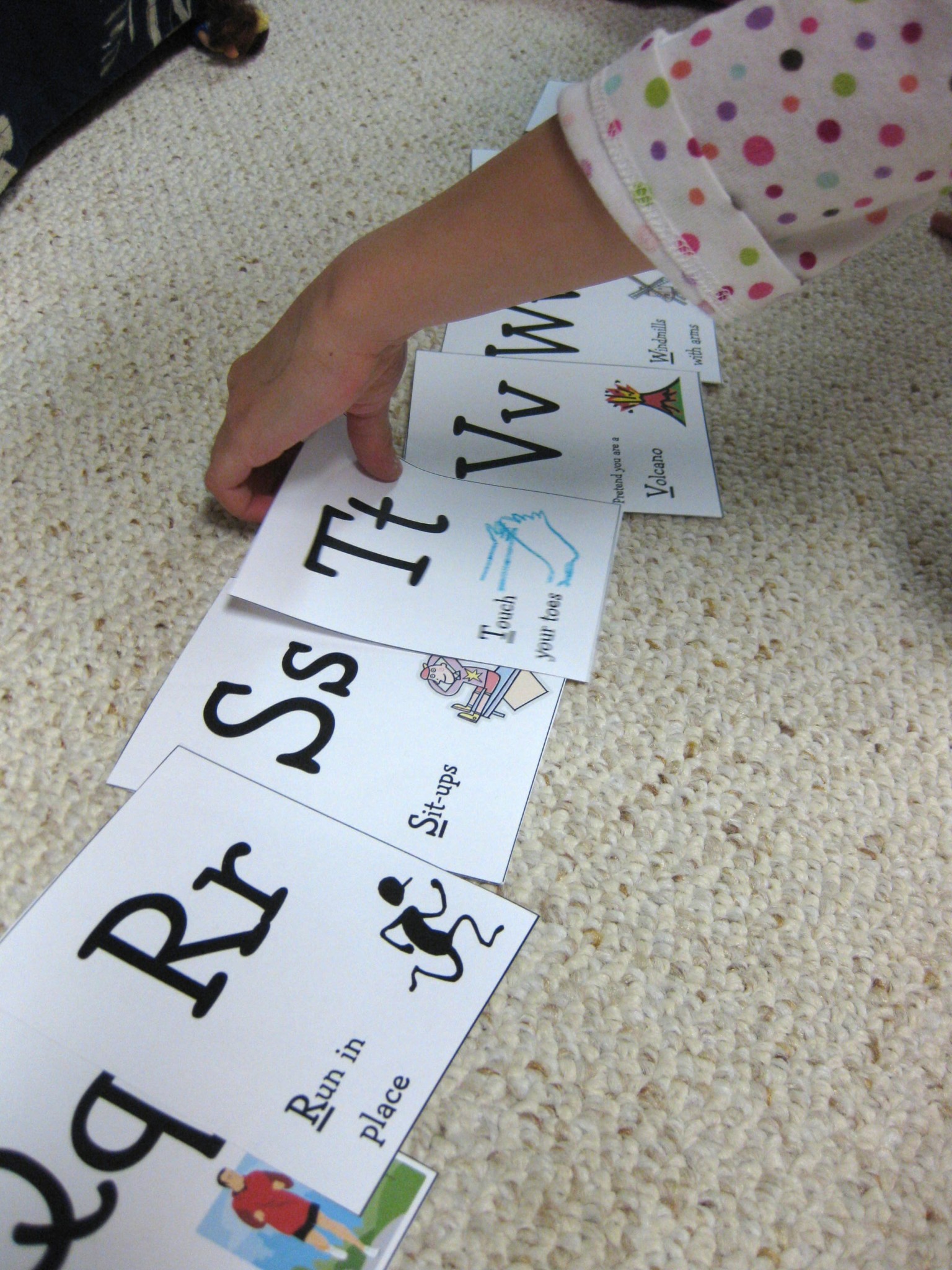 Abc Exercise Cards Teach Mama Abc Exercise Cards Teach Mama