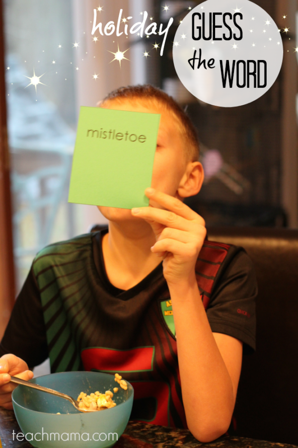 christmas guess the word game - Teach Mama
