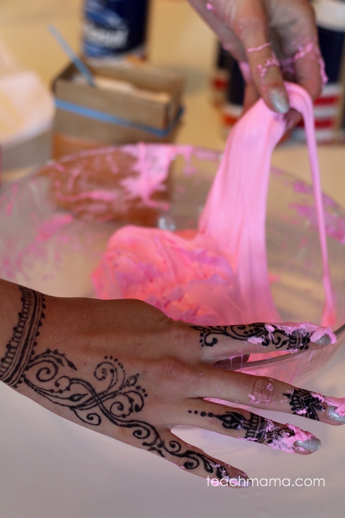 Easy DIY fluffy slime With Glitters For Your Kids
