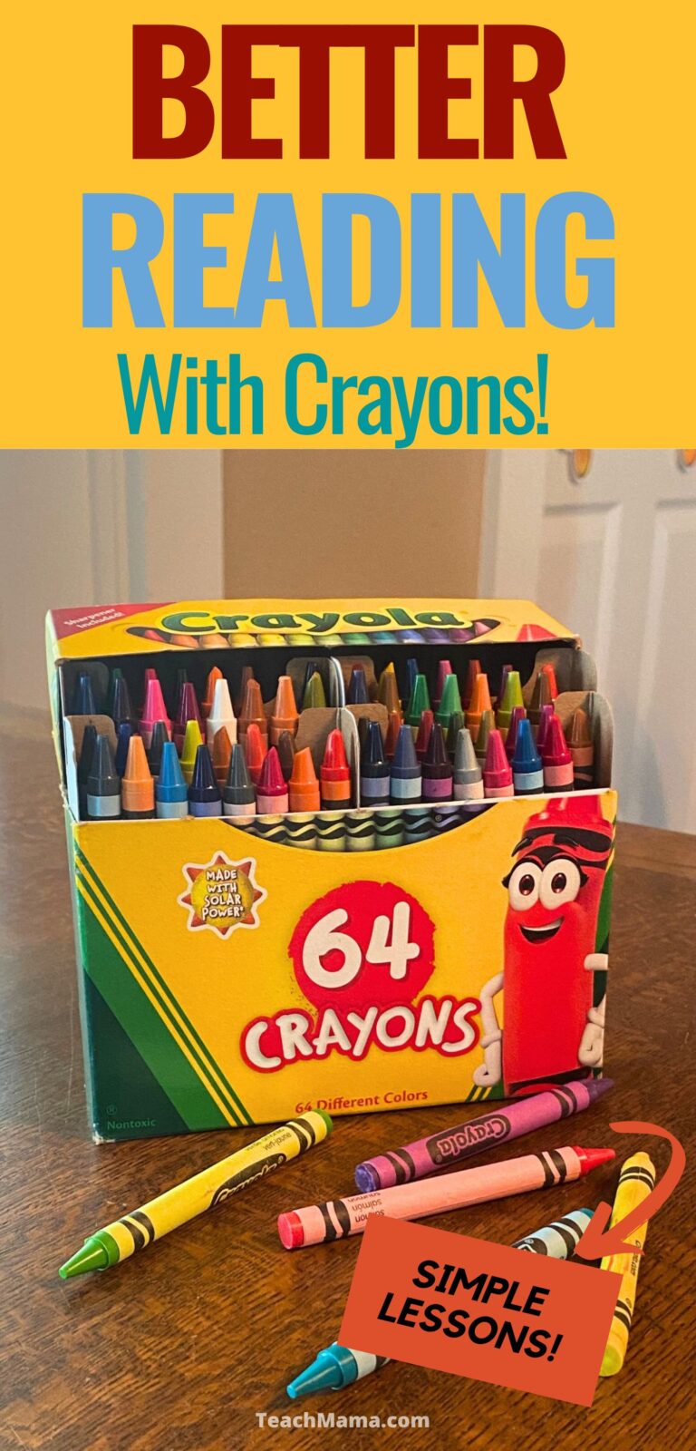 Teach Early Reader Skills with Crayons!