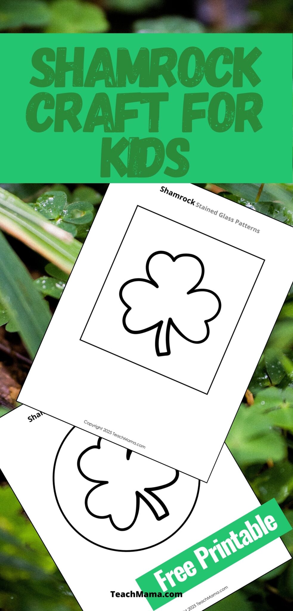 Homemade St. Patrick's Day Shamrock Craft for Kids