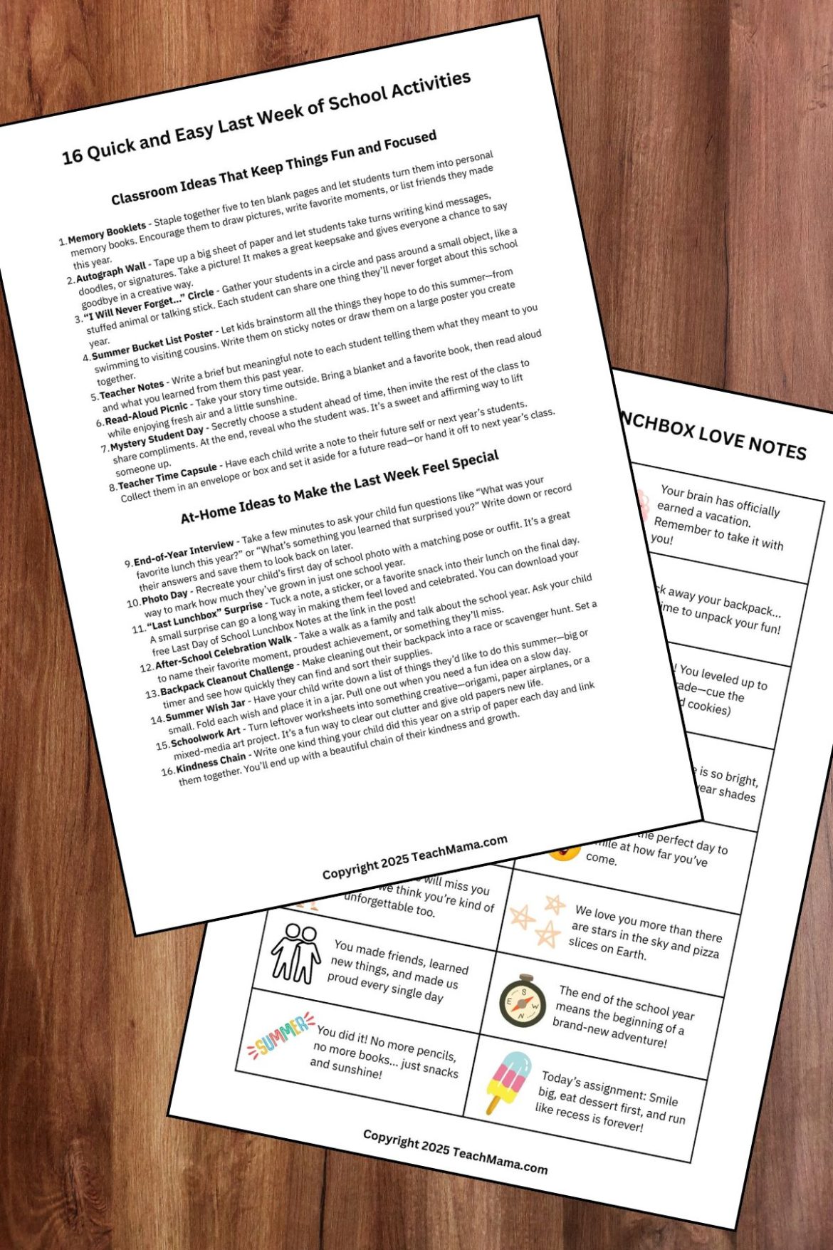 16 Quick and Easy Last Week of School Activities