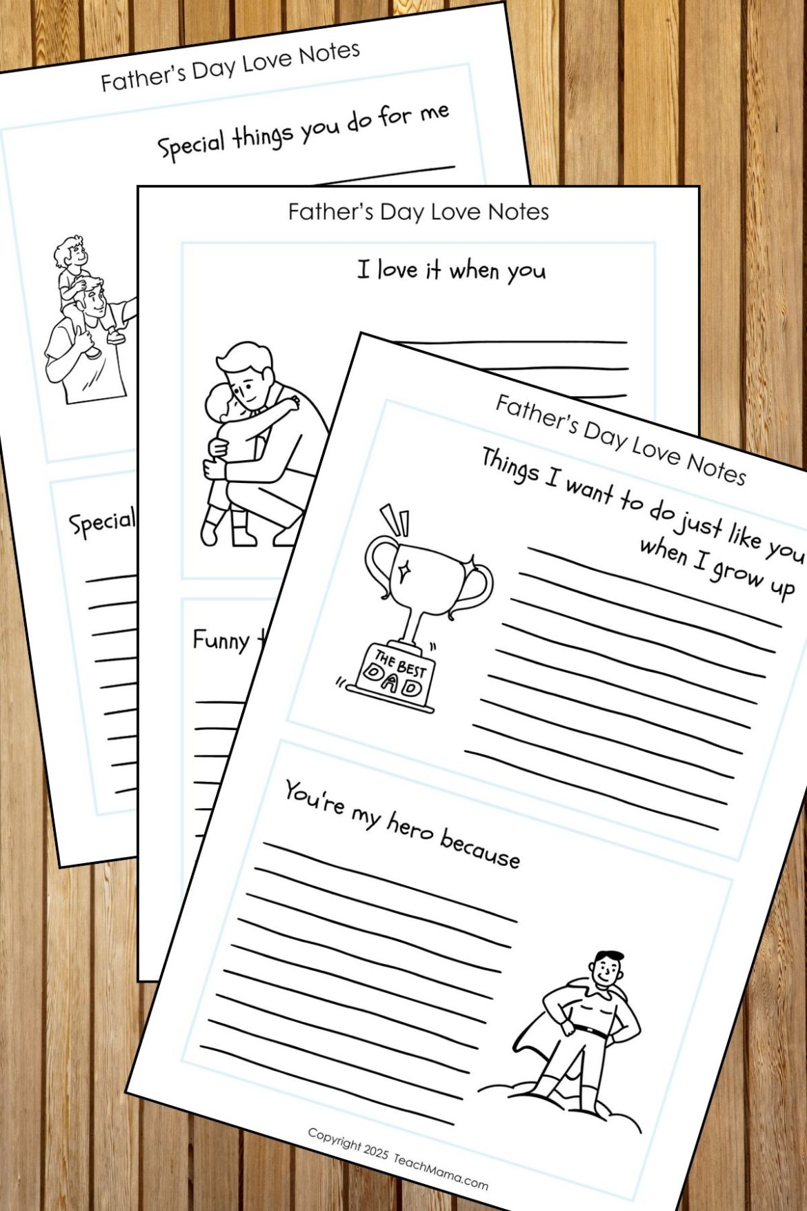 Quick Father's Day Surprise Love Notes
